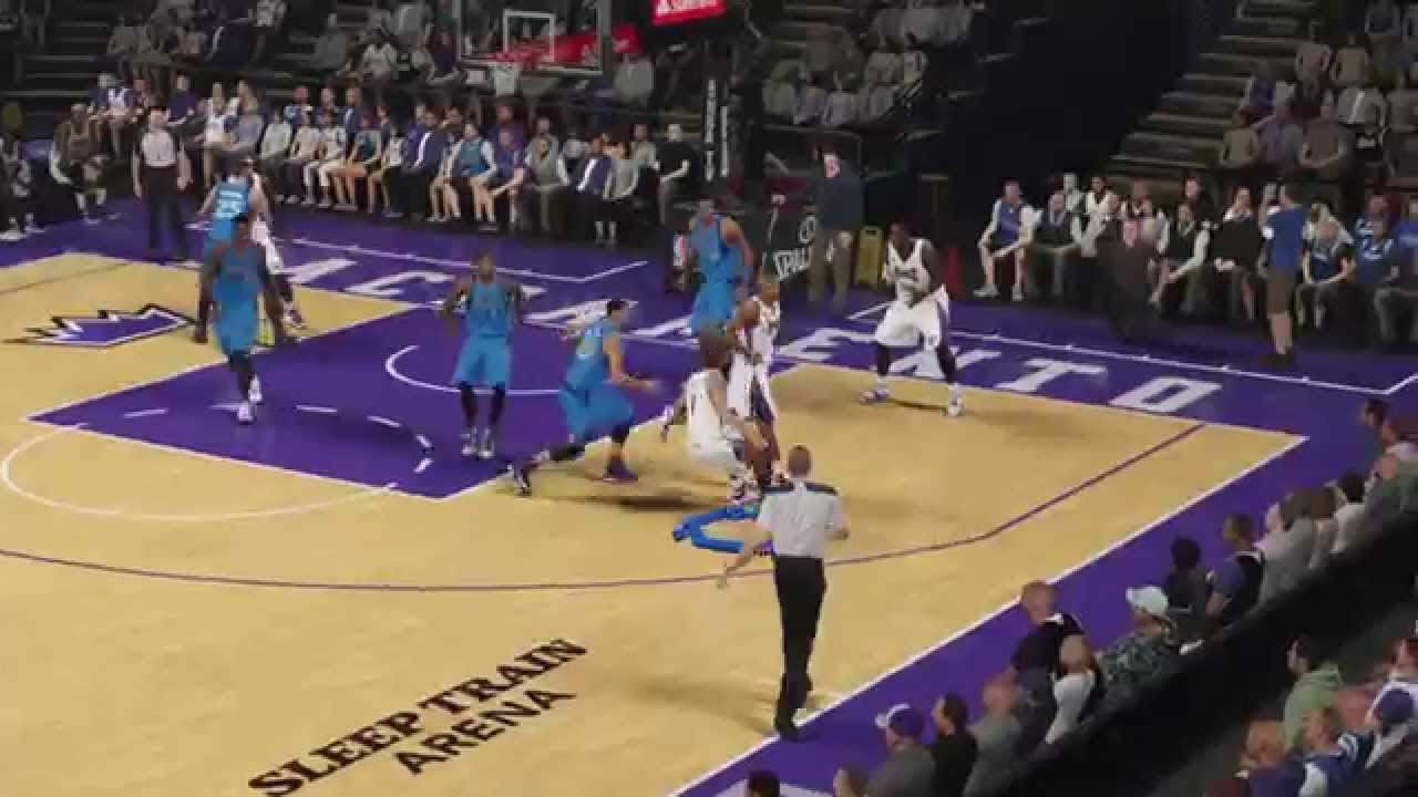 NBA 2k15 sick poster dunk by little fella - YouTube