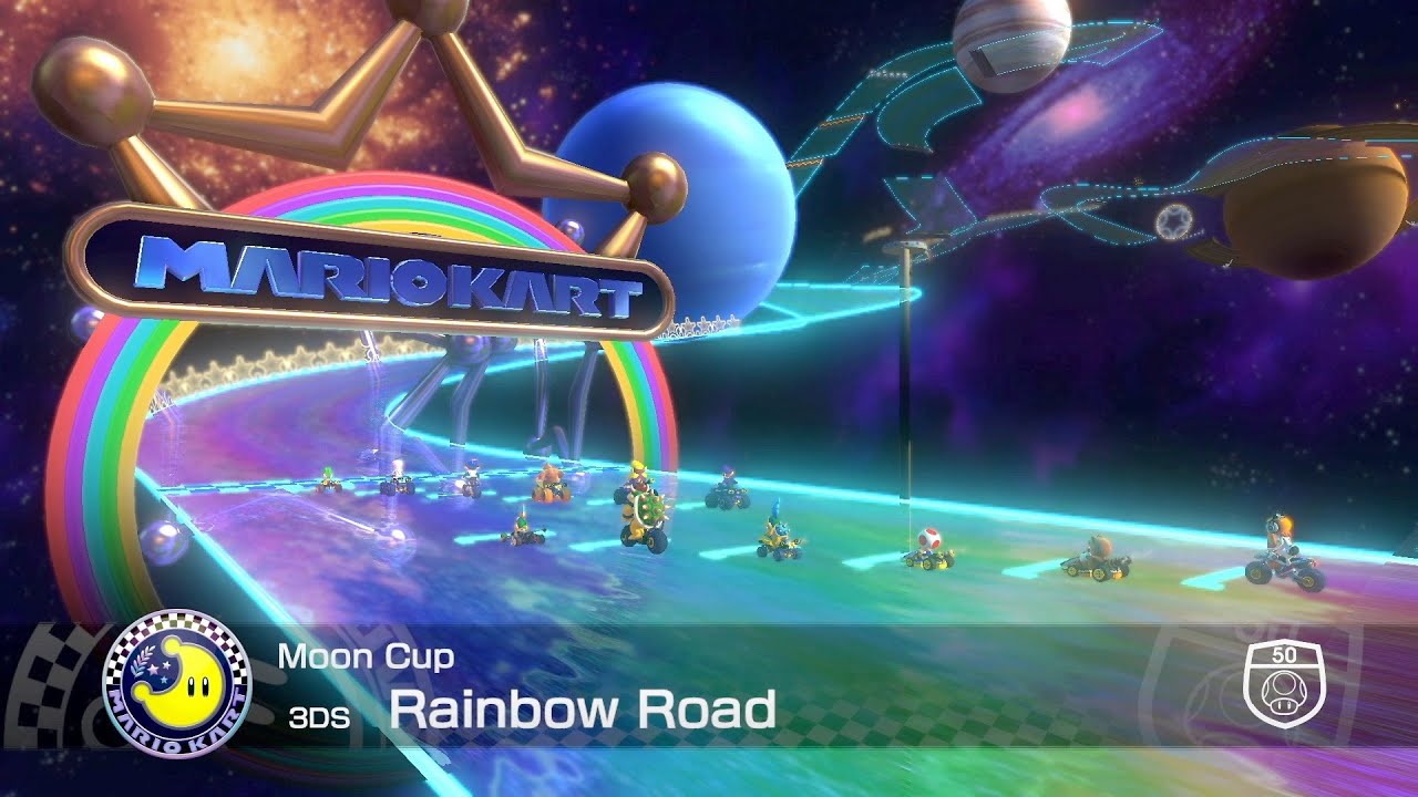 Mario Kart 8 Deluxe: Moon Cup 50cc (Booster Course Pass) - YouTube
