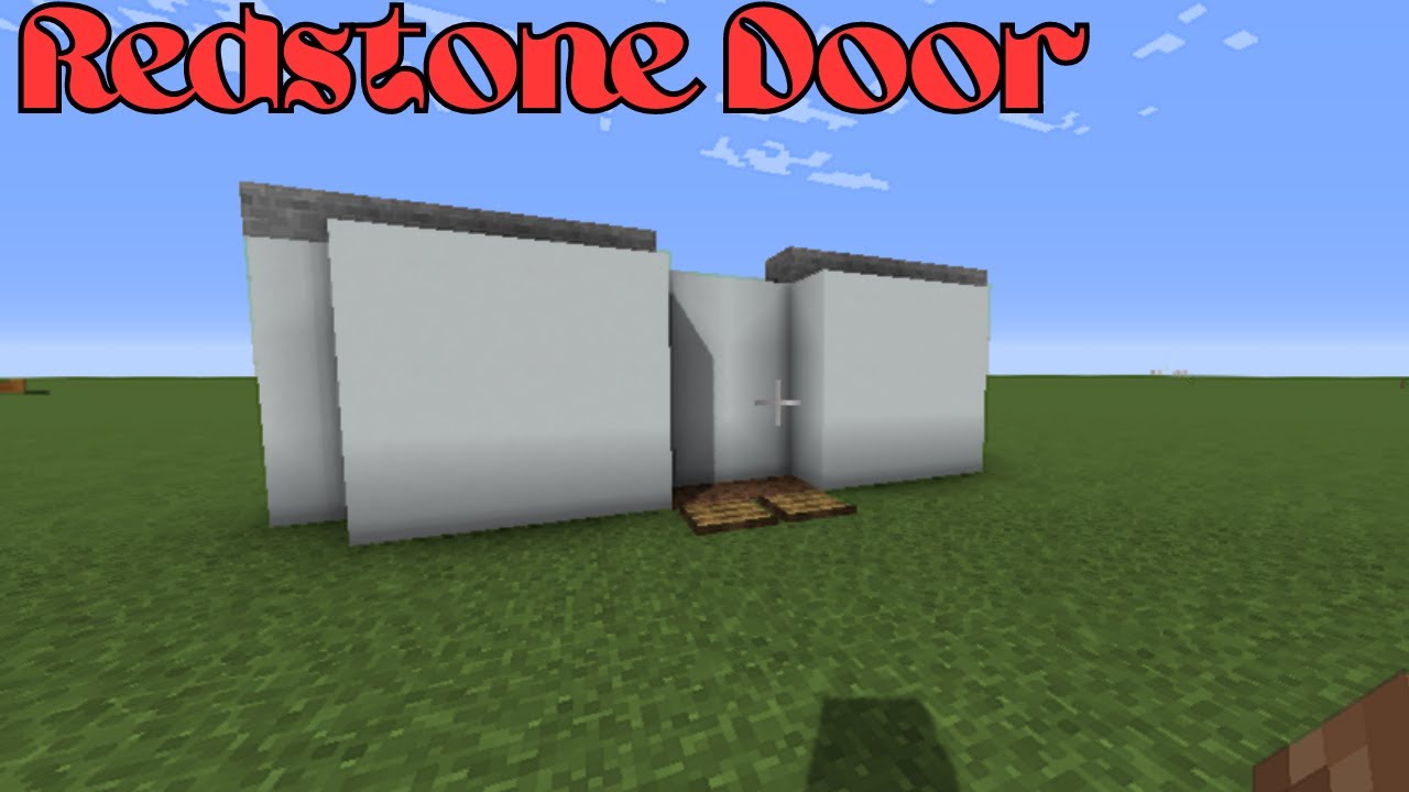 Minecraft_ Simple Redstone Door Tutorial 2024 - YouTube