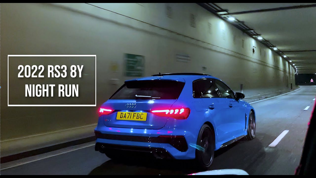 Night Run - Audi RS3 8Y Launch Edition |4K| - LAUNCH CONTROL + TUNNELS ...