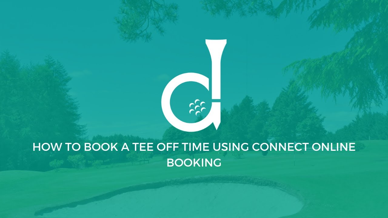 How to book a golf tee off time using connect online booking! - YouTube