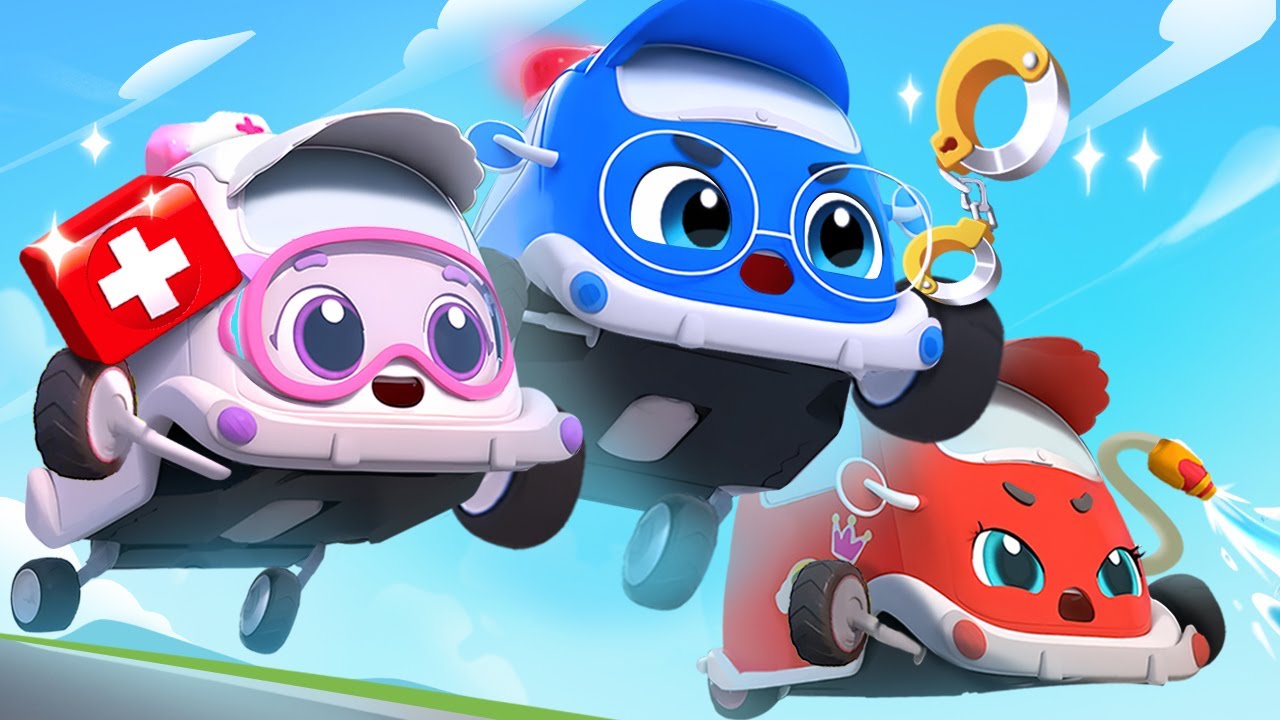 Little Rescue Squad - Fire Truck, Police Car, Ambulance | Kids Songs ...