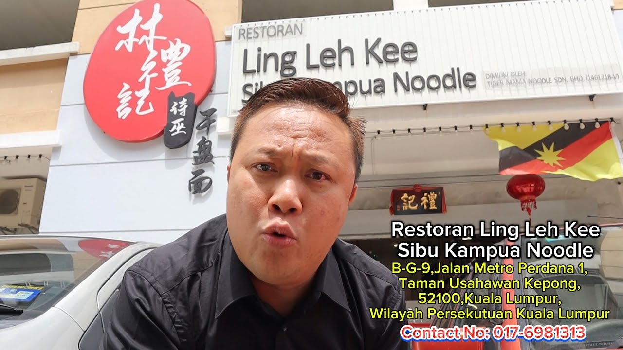 Malaysia Food / Restoran Ling Leh Kee Famous Sibu Kampua Noodle Di Kepong,Kuala Lumpur #viral # ...