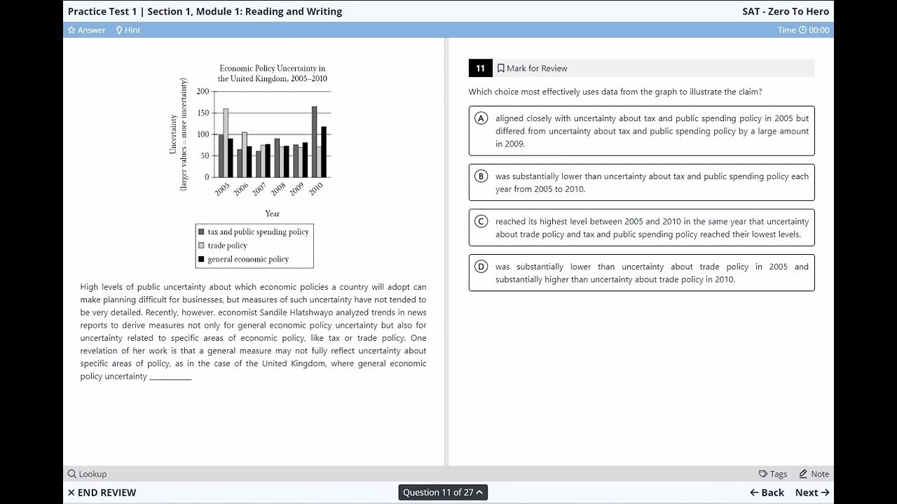Chữa bài Digital SAT - Practice Test 1 | Module 1 - Reading & Writing ...