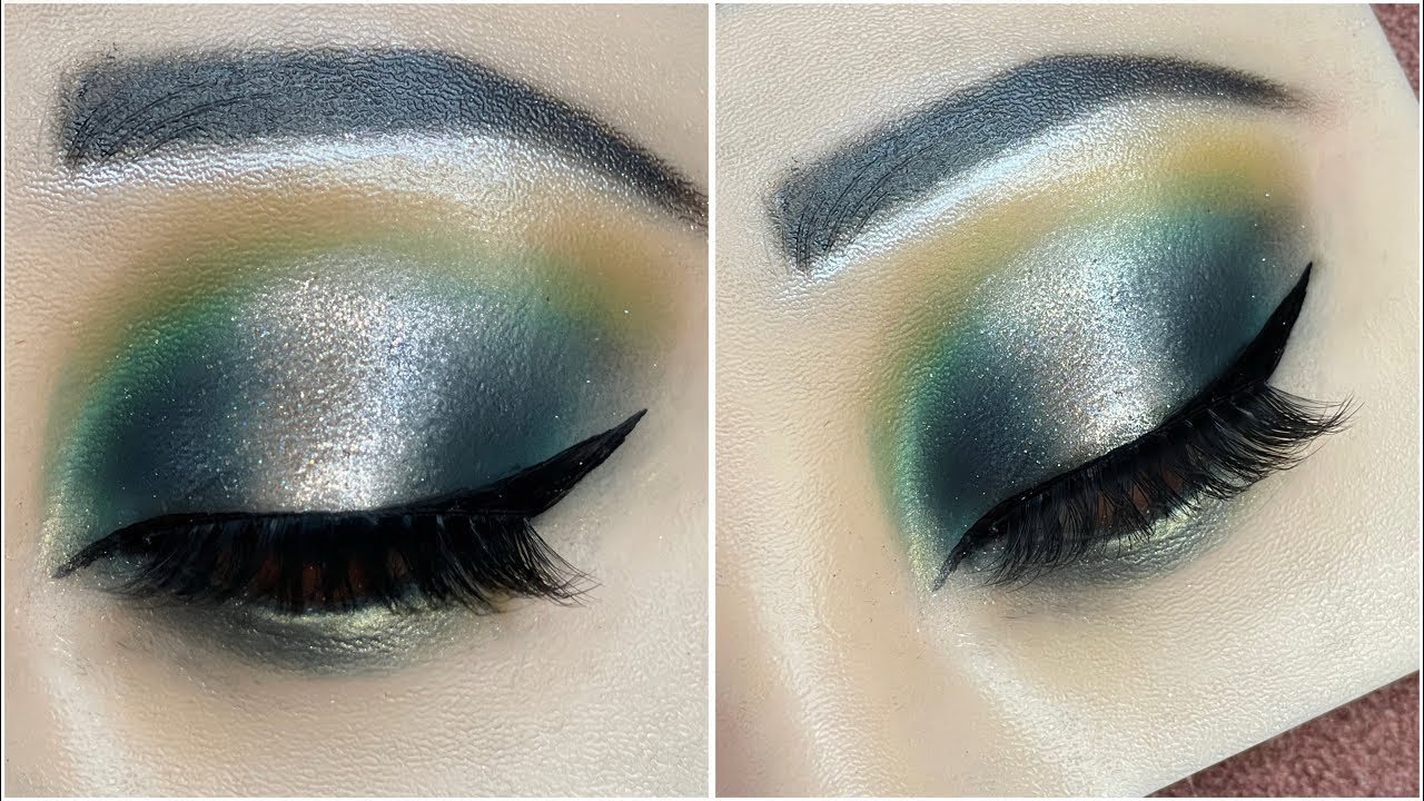 Easy simple green eyemakup tutorial 😍 | Eye tutorials by Aliya - YouTube