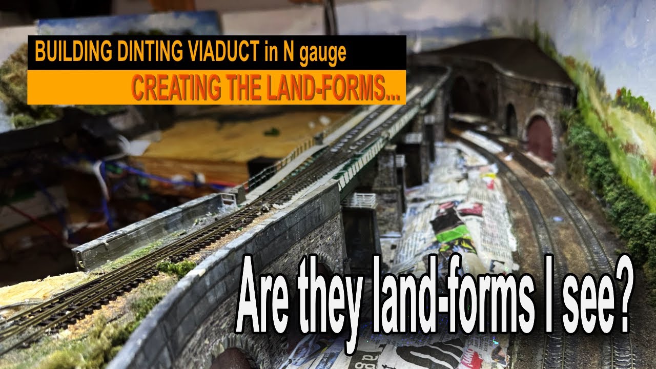 CREATING LAND-FORMS AROUND DINTING VIADUCT in N gauge - YouTube