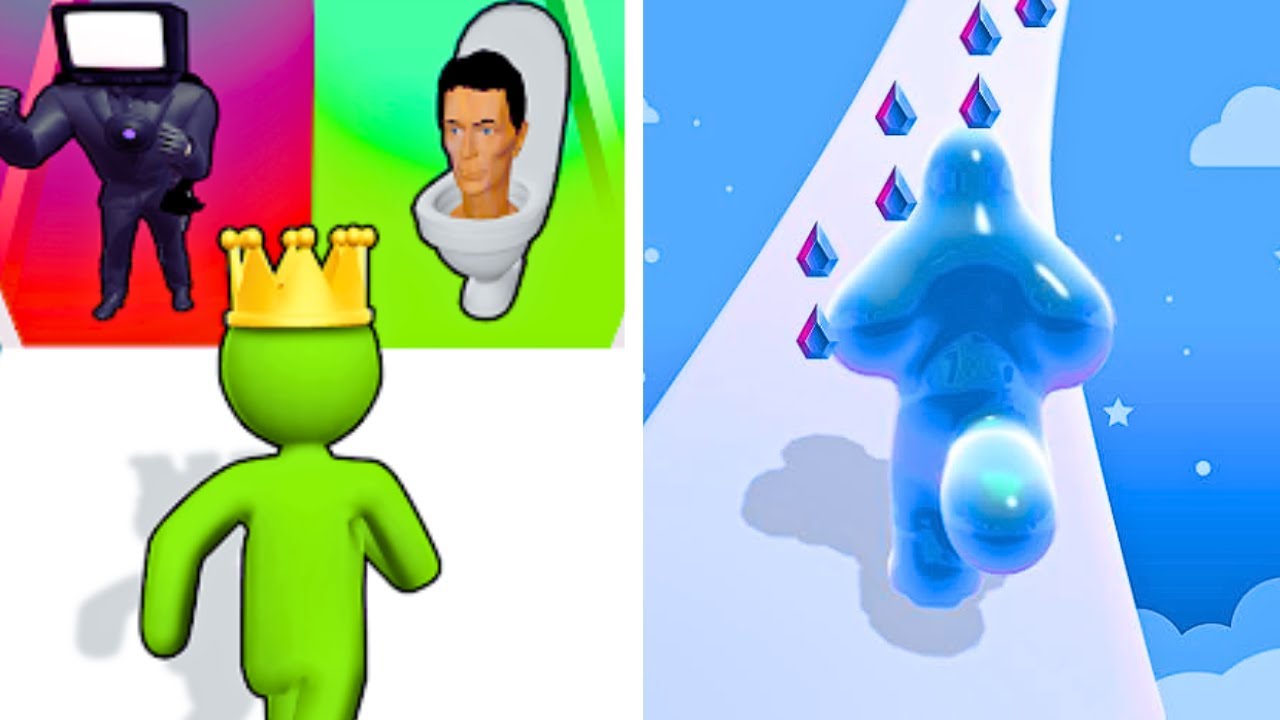 Blob Race 3D vs Giant Rush ️ ️ ️Walkthrough Max Gameplay WX8345 - YouTube