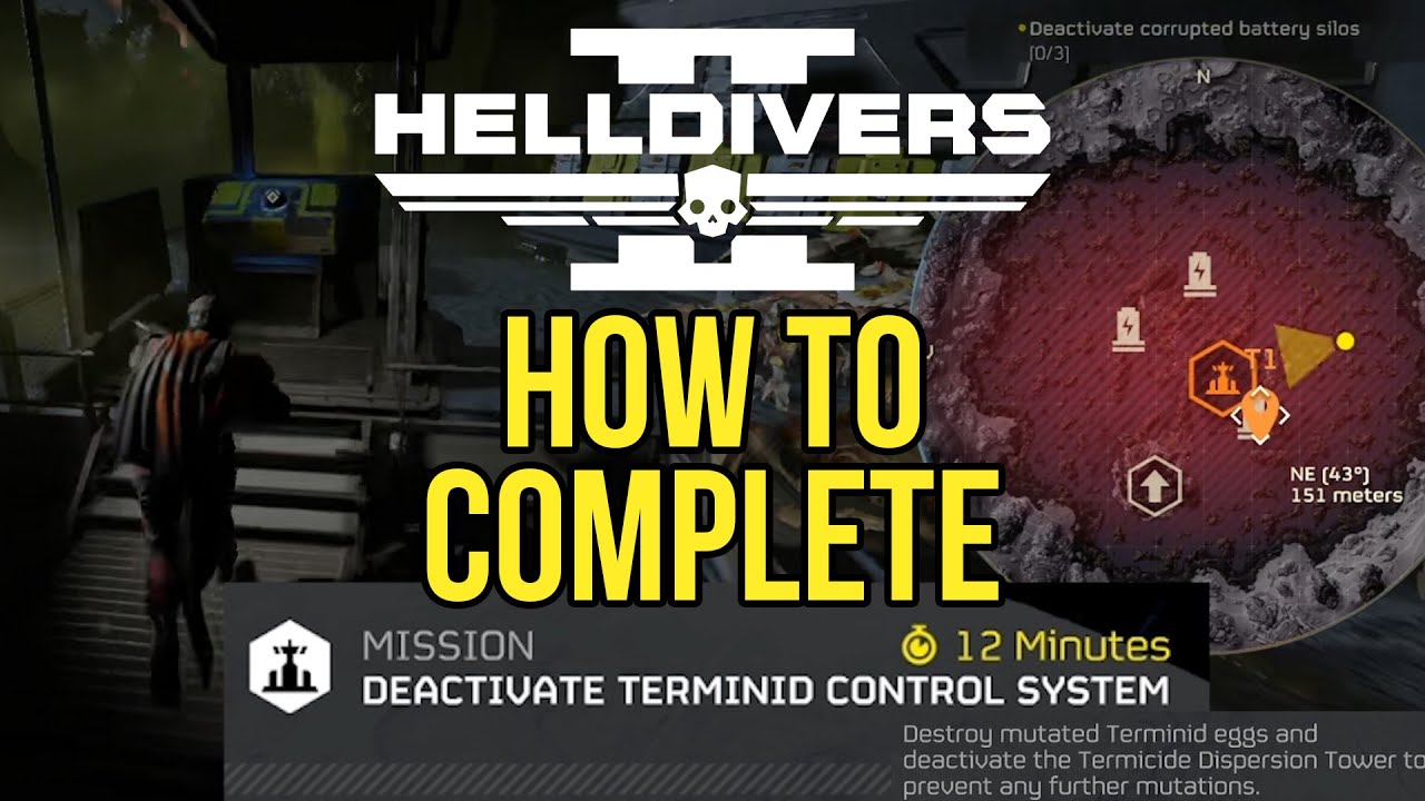 HOW TO SOLO COMPLETE "Deactivate Terminid Control System" // New ...