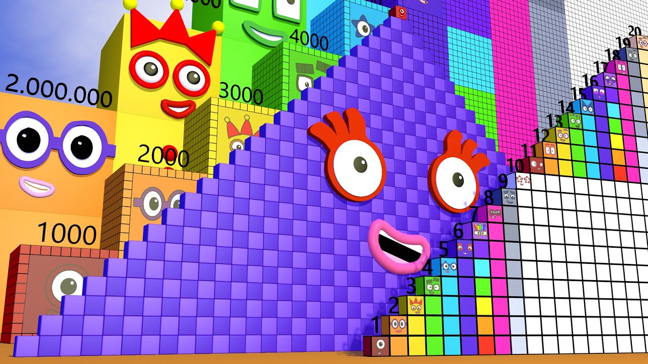 Numberblocks Puzzle Step Squad 601 20,000 20,000,000 MILLION BIGGEST ...