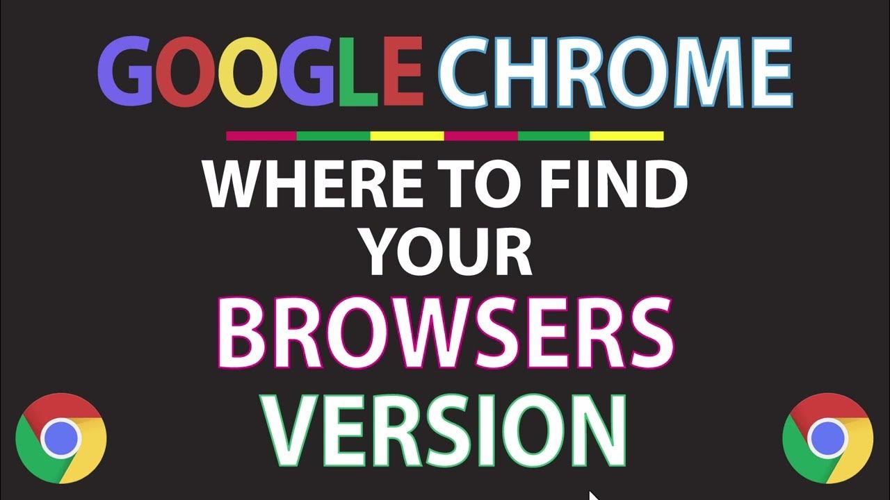 Google Chrome: How To See Your Browsers Version | PC | - YouTube