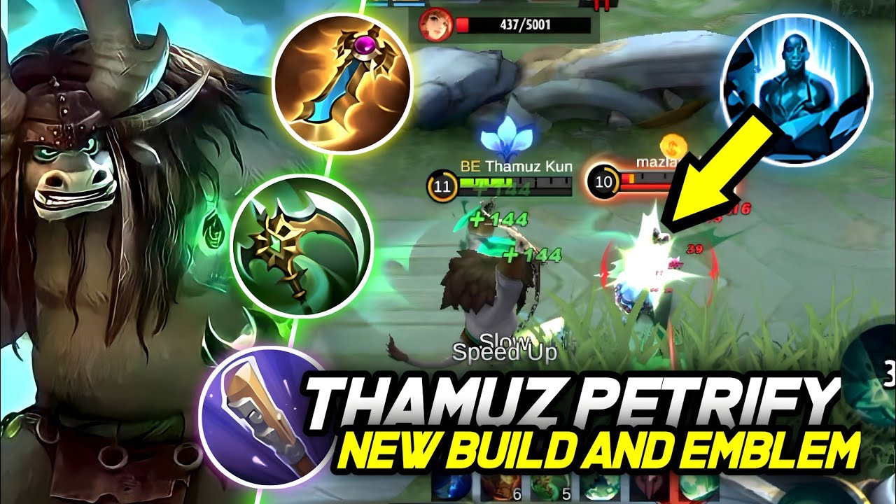 THAMUZ PETRIFY IS BROKEN | THAMUZ BEST BUILD 2023 - MLBB - YouTube