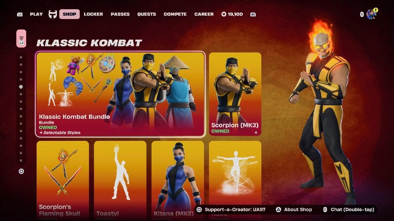 Mortal Kombat Bundle & Rare Jones Unchained Skin Is Back! Fortnite Item ...