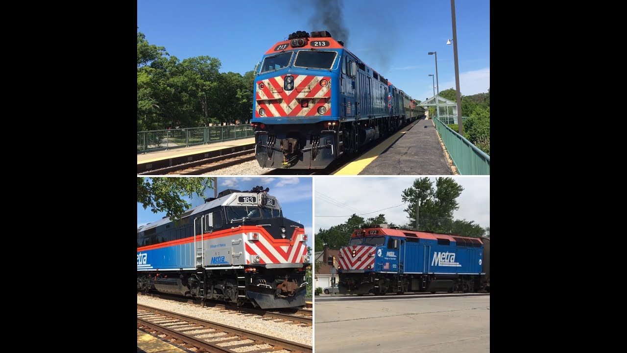 Metra's EMD F40PH/F40PHM-2s - YouTube