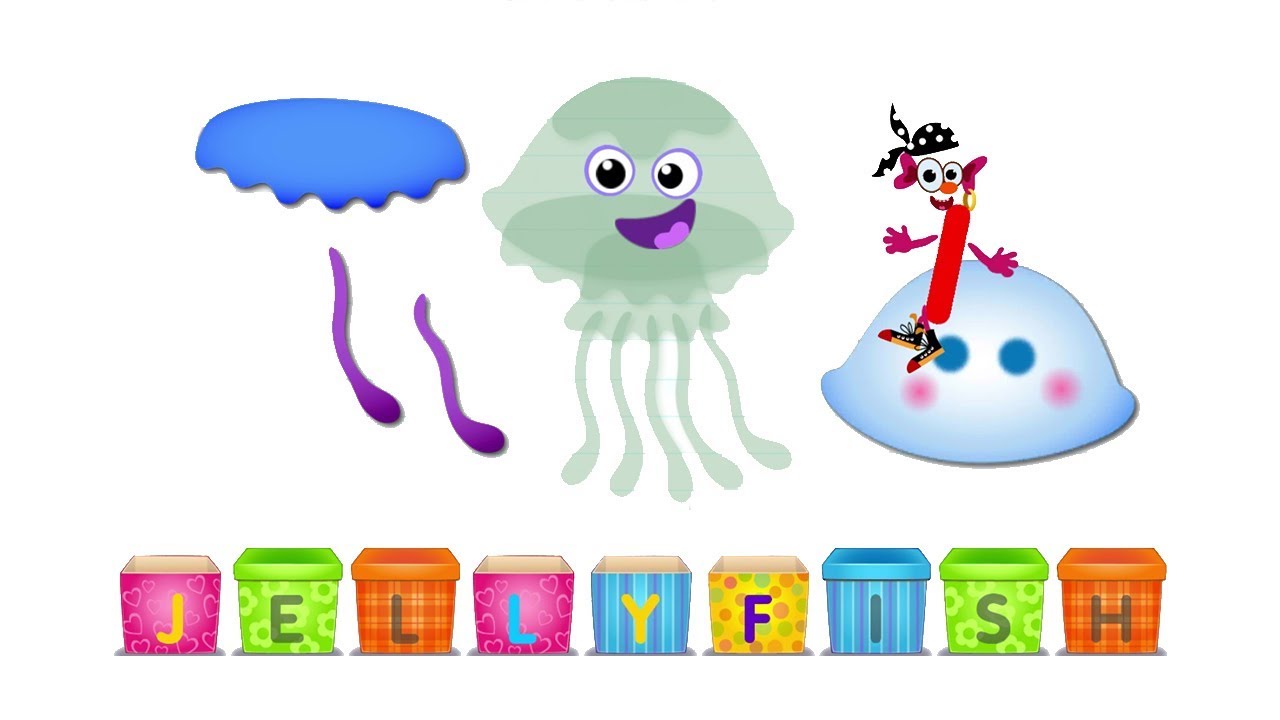 Learn ABC Alphabets With Spellings For Children | J for Jellyfish | How ...