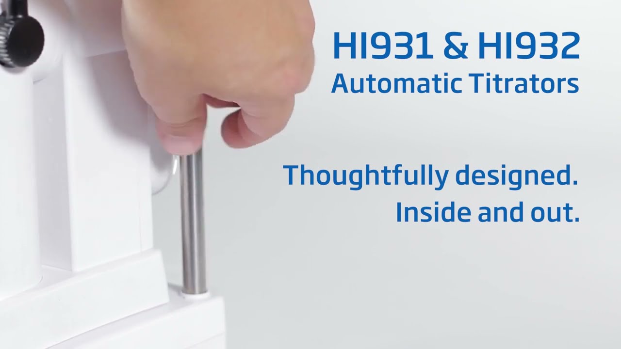 The HI931 and HI932 Hanna Automatic Titrators - YouTube