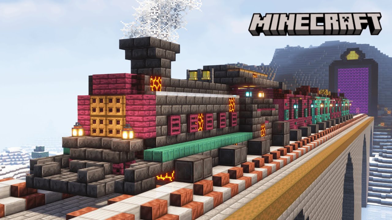 Minecraft Timelapse: The Nether Train - YouTube