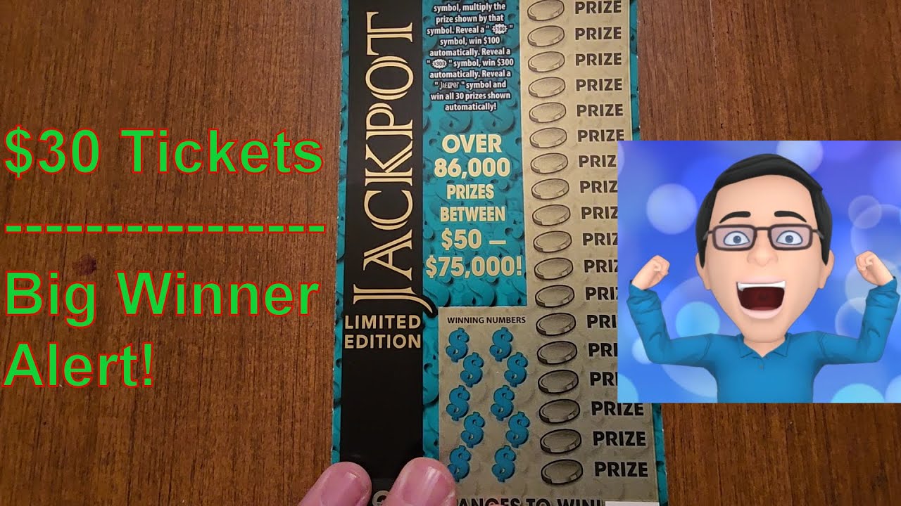 Finding Big Winners on $30 Jackpot Fortune Lottery Scratch Off Tickets ...