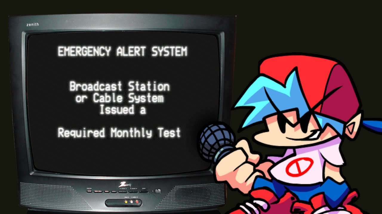 FNF Song (Boyfriend Vs. Emergency Alert System) Friday Night Funkin ...