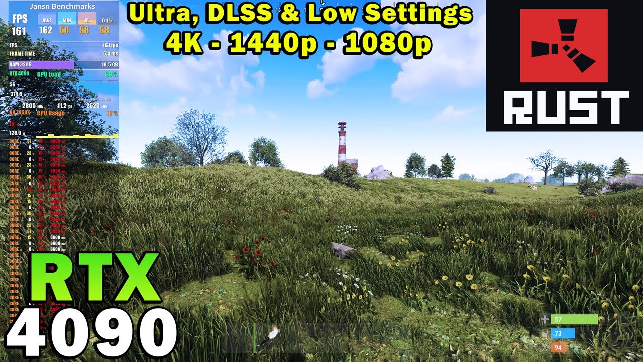 RUST 2023 | RTX 4090 | Ryzen 9 7950X | 4K - 1440p - 1080p | Ultra & Low ...