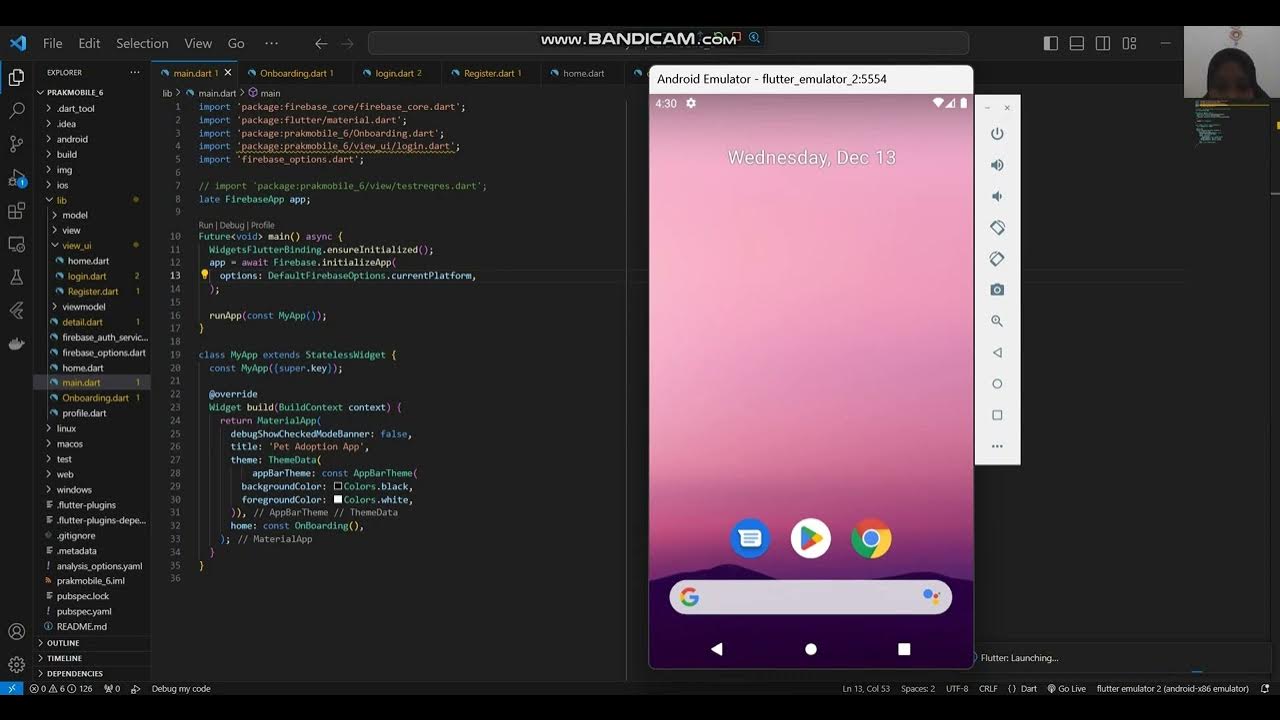 UAS Praktikum Pemrograman Mobile - YouTube