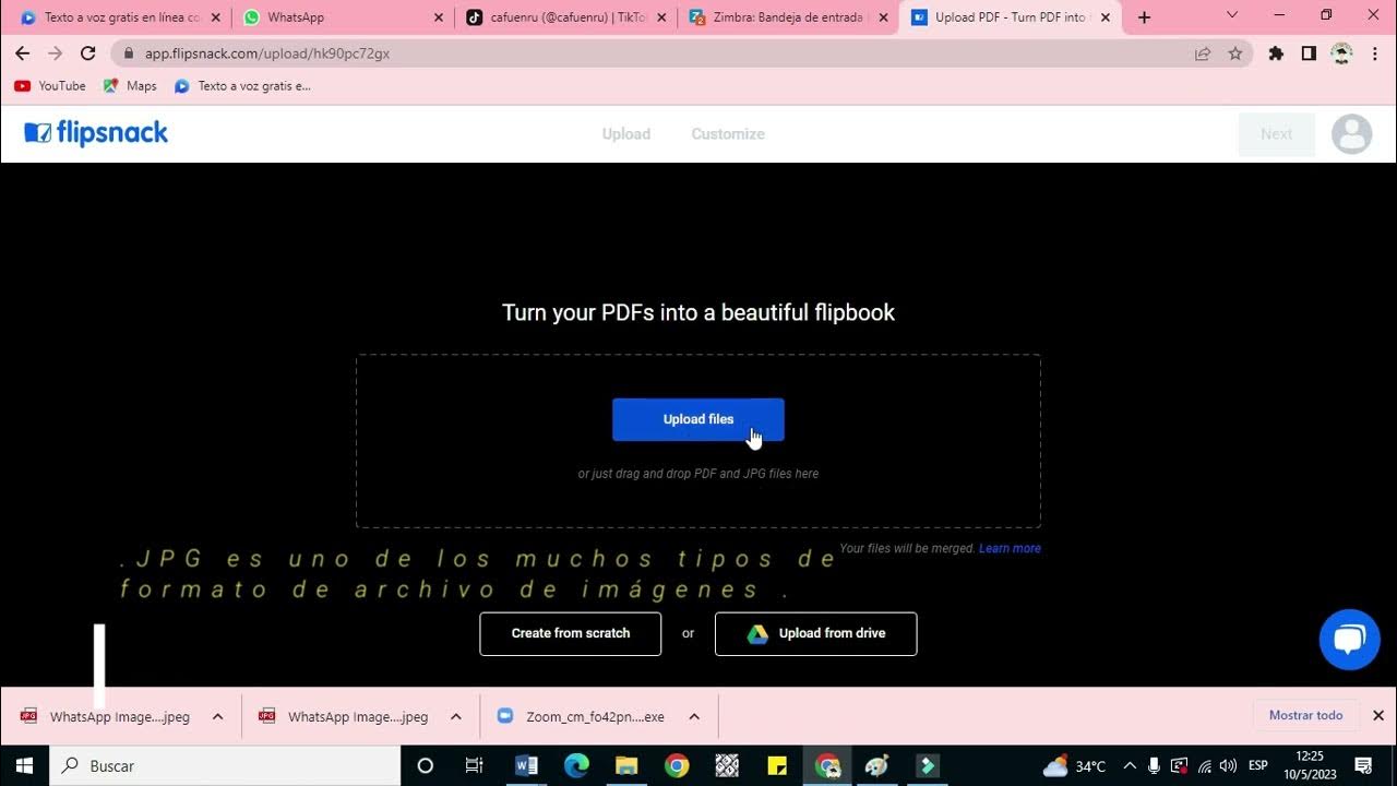Subir un archivo en línea-Flipsnack - YouTube