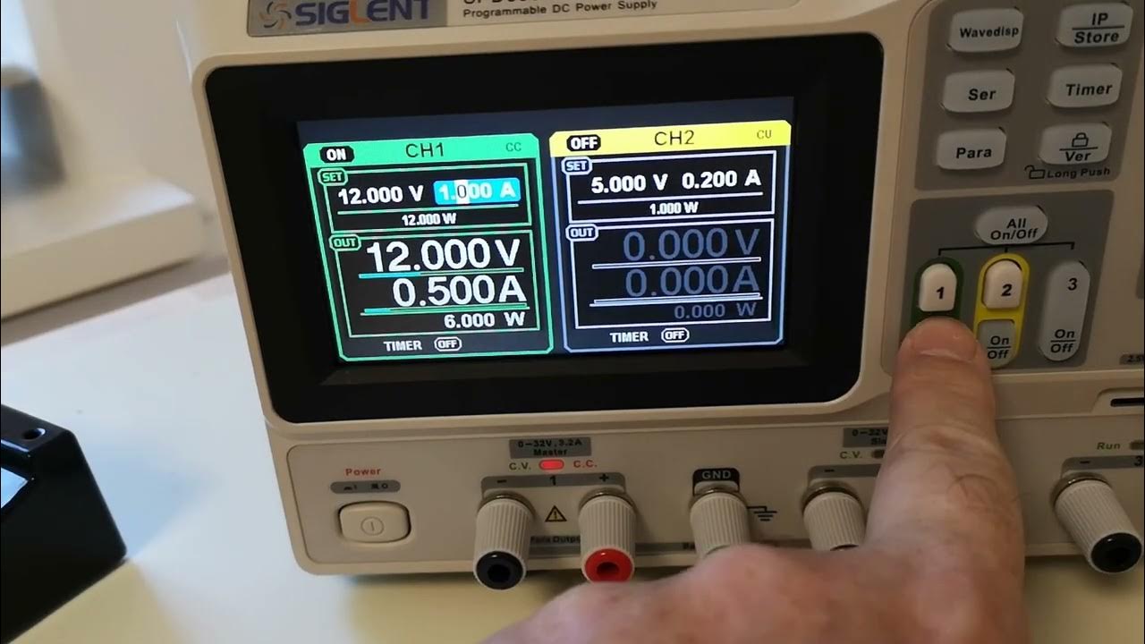 Siglent SPD3303X power supply bug found (1.01.01.02.07R2) - YouTube