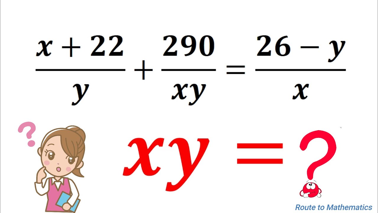 Can You Solve This Equation & Find Value of x y =? | Math Olympiad Question - YouTube