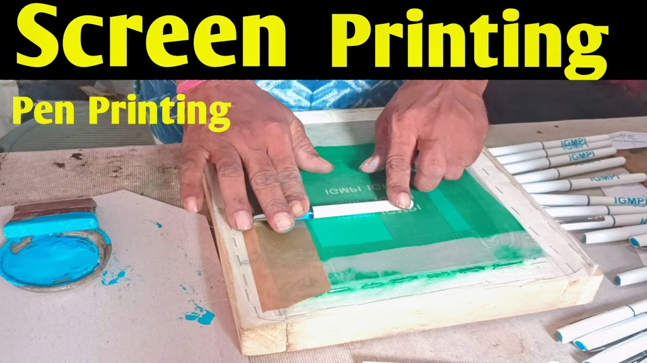 PEN SCREEN PRINTING | Screen Printing at Home 🔥🔥 - YouTube