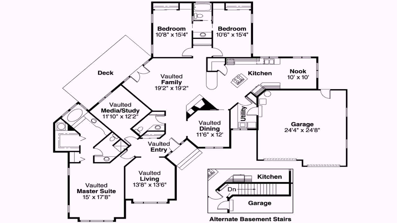 House Floor Plans Rambler (see description) - YouTube