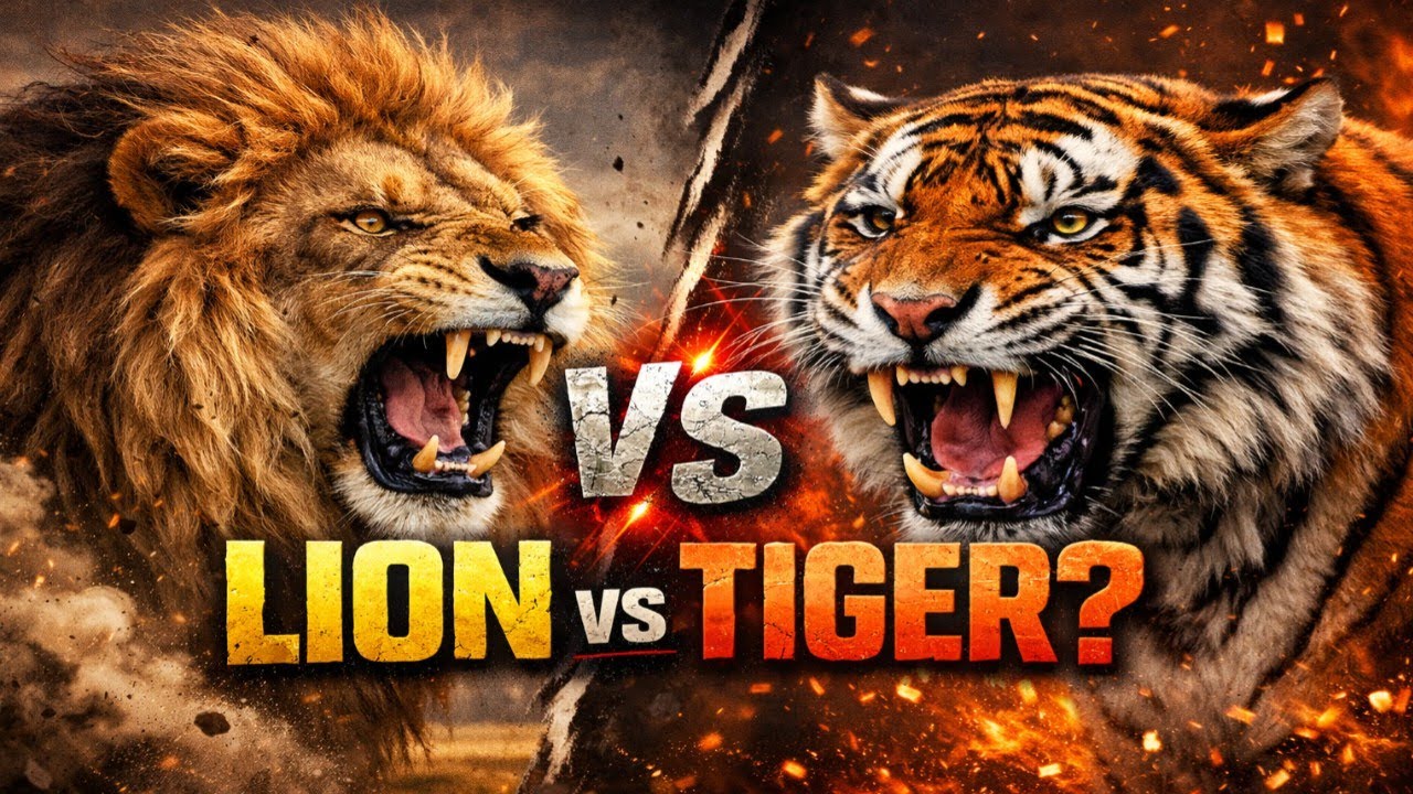 Lion vs Tiger: Who Would Win? | The Ultimate Predator Battle - YouTube