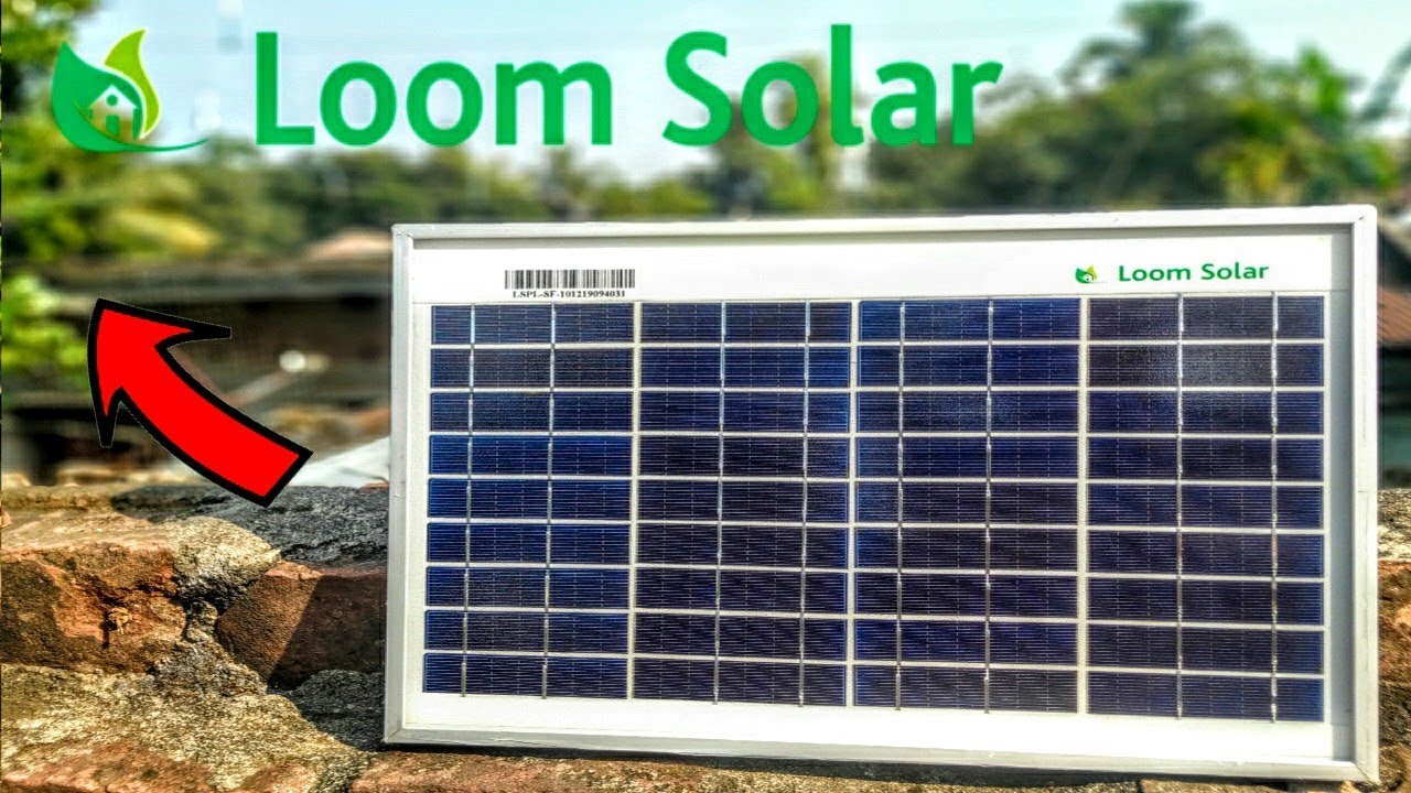 Loom solar unboxing and full review 10 watt solar panel - YouTube