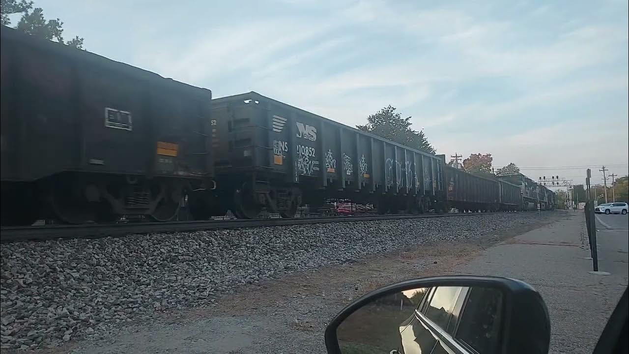 Northbound NS 61C gondola on track two - YouTube