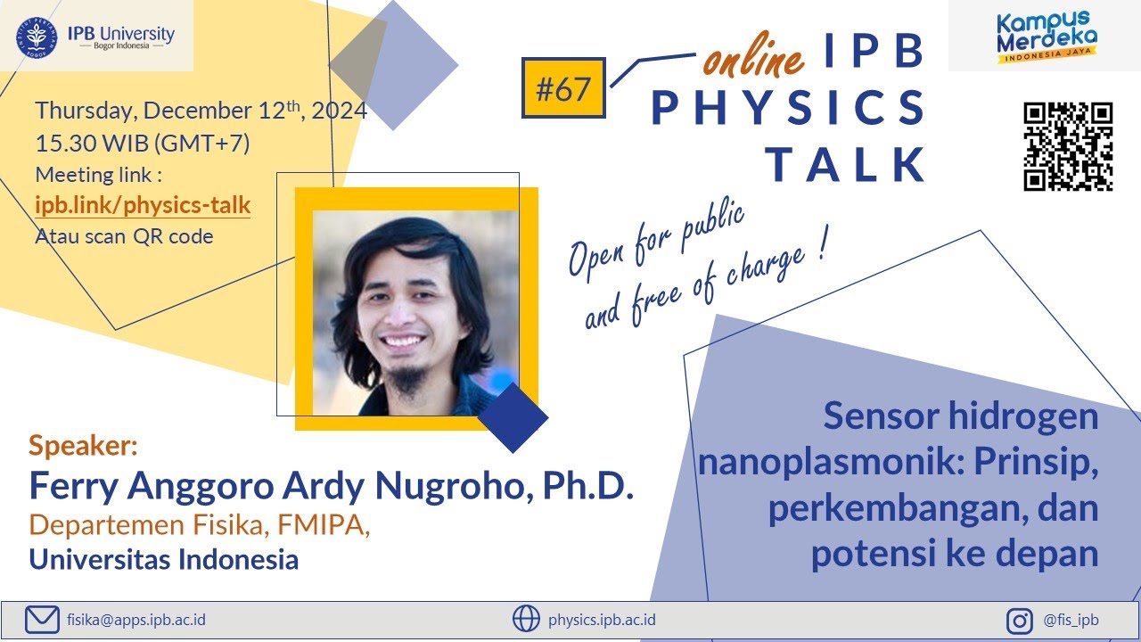 IPB PHYSICS TALK : Ferry Anggoro Ardy Nugroho, Ph.D. - YouTube