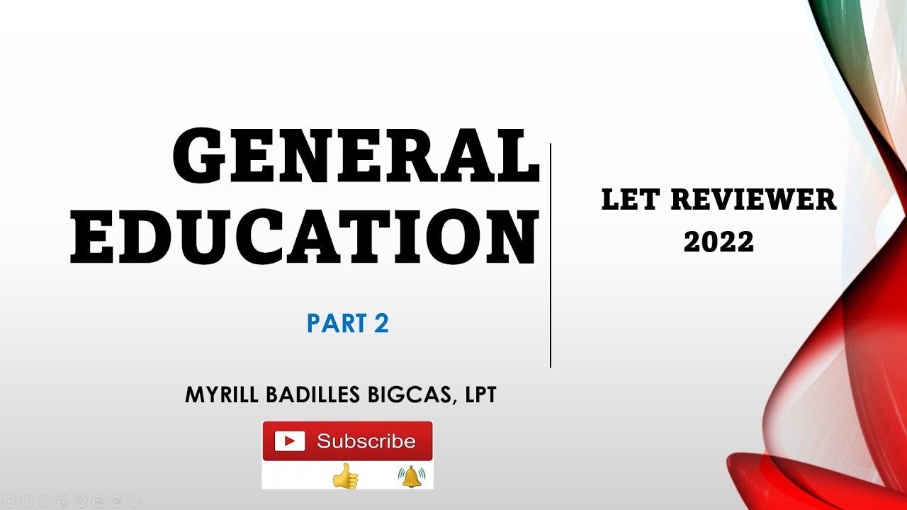 GENERAL EDUCATION LET REVIEWER PART 2 YouTube general-education-let-reviewer-part-2-youtube