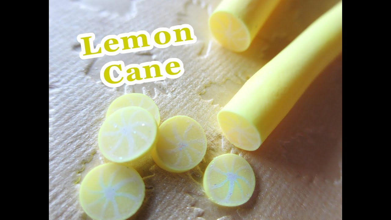 Lemon Cane Tutorial // Polymer Clay - YouTube