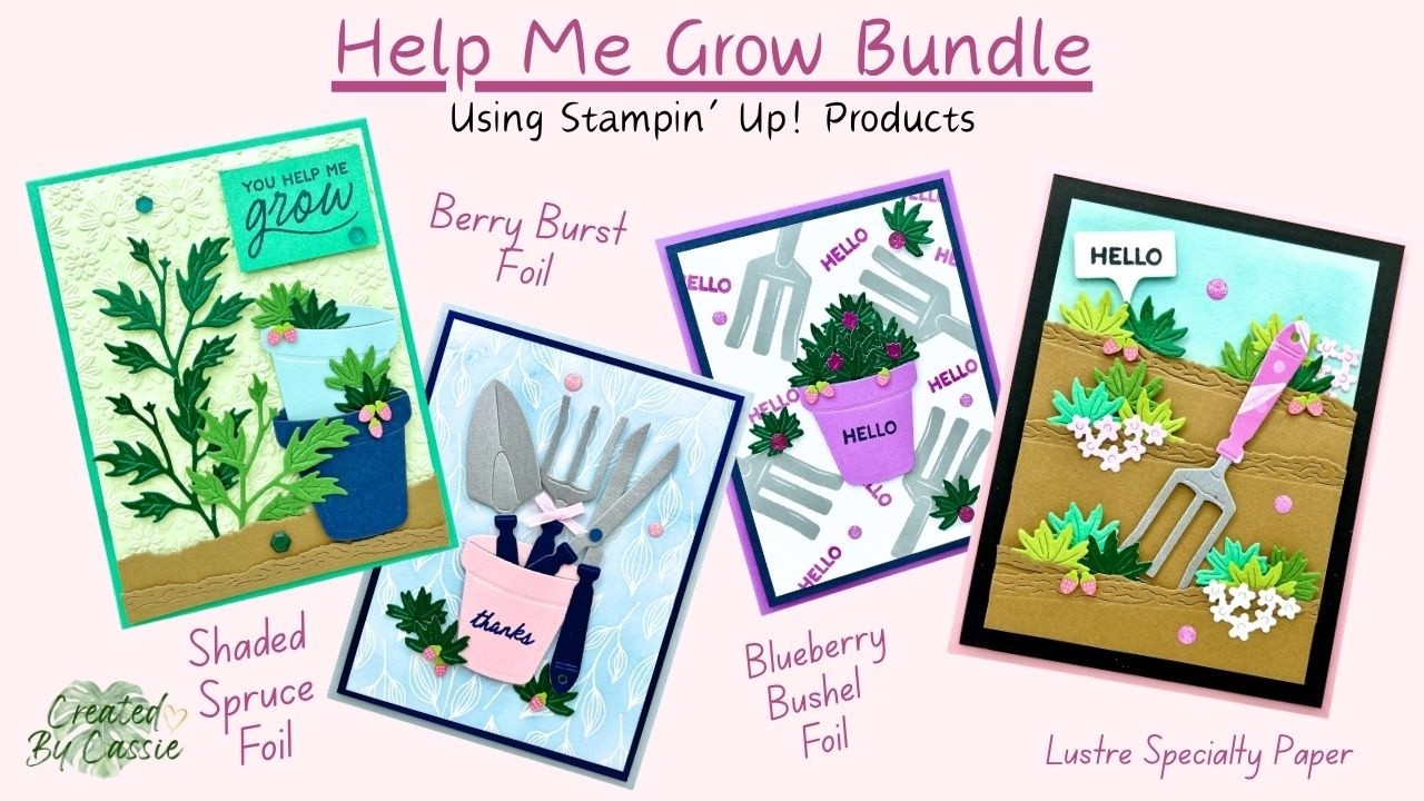 Stampin’ Up Help Me Grow Bundle Card Tutorial 🌿 DIY Plant-Themed Cards ...
