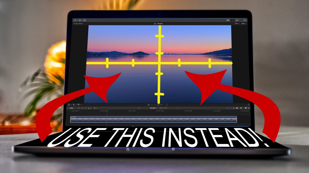 Final Cut Pro Tutorial: Level your Footage without Gridlines / Guidelines - YouTube