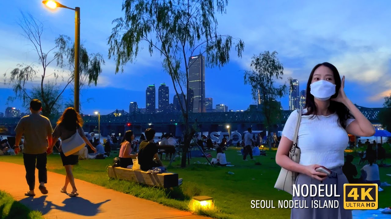 【Seoul Nodeul Island Hangang Park walk】 #2 4K ASMR EP76 - YouTube