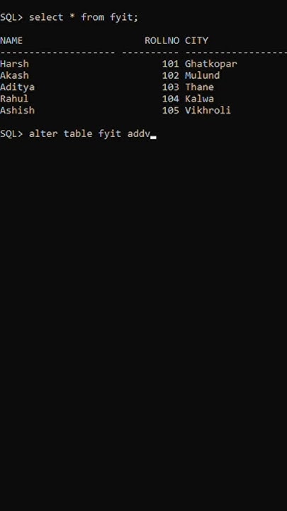 How To Use Basic Sql Queries Using Sql Plus For Dbms Dbms Sql Shorts