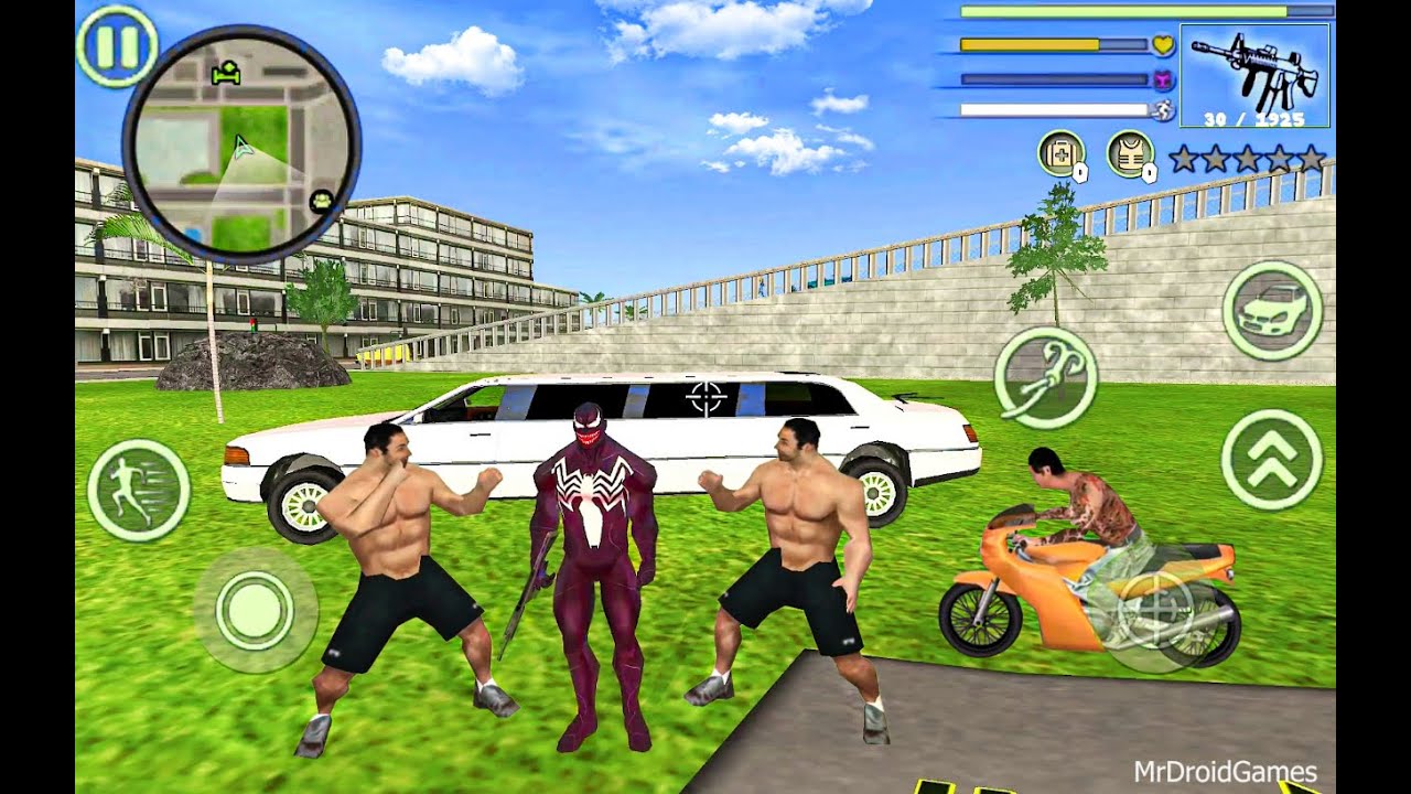 Venom Spider Rope Hero Vice Town #49 - Fun at NY City Limo Car ...