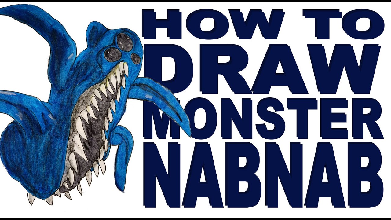 How to draw Monster Nabnab (Garten of Banban VI) - YouTube