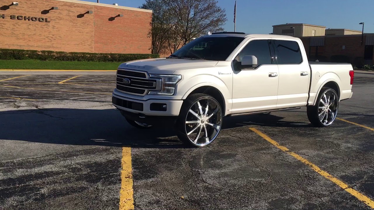F150 Limited rolling on 30 inch wheels - YouTube