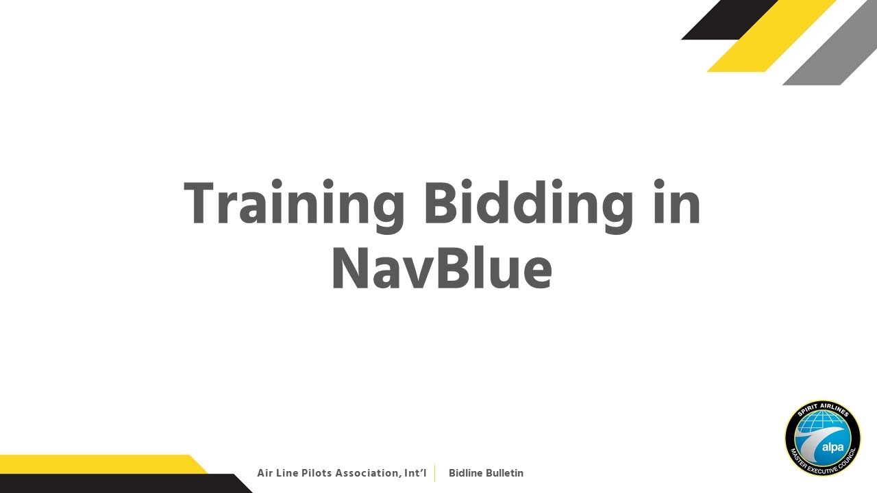 Training Bidding in NavBlue - YouTube