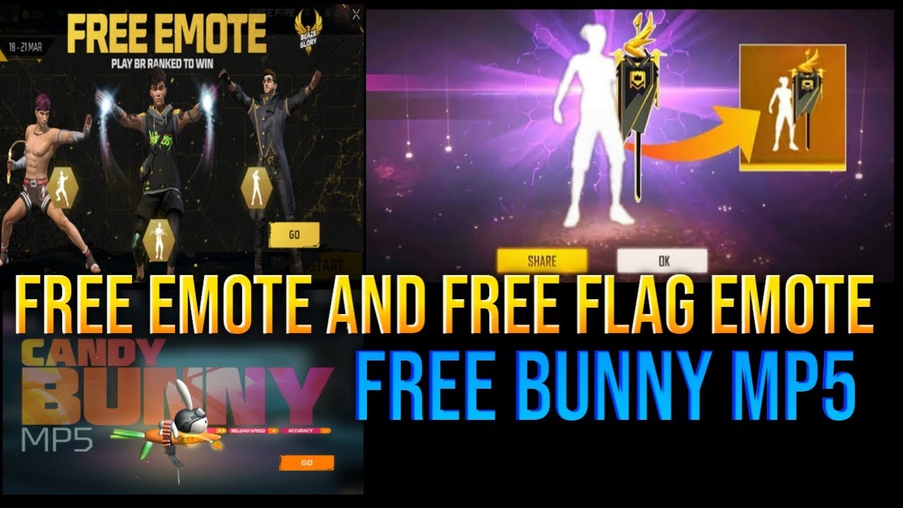 How to Get Free Gun Skins and Emotes in Free Fire || Bunny Event Guide ...