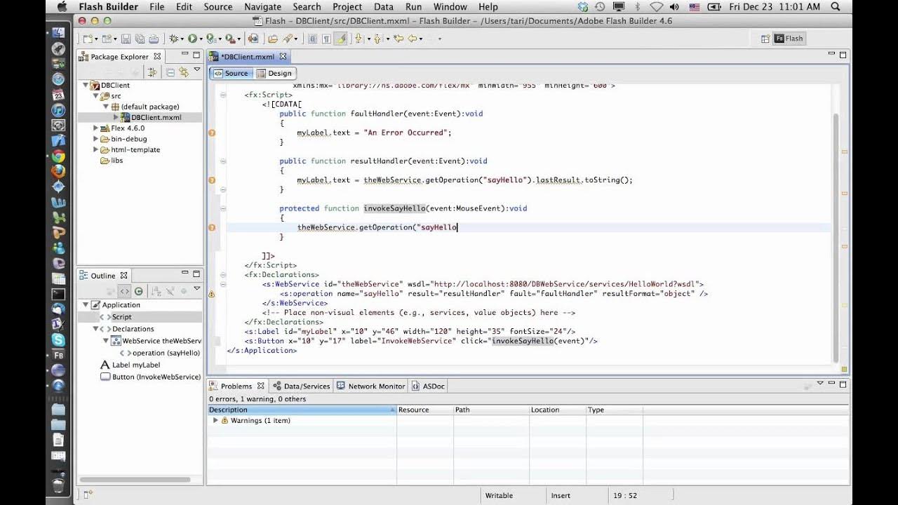 Axis WebService & Flex Client - YouTube