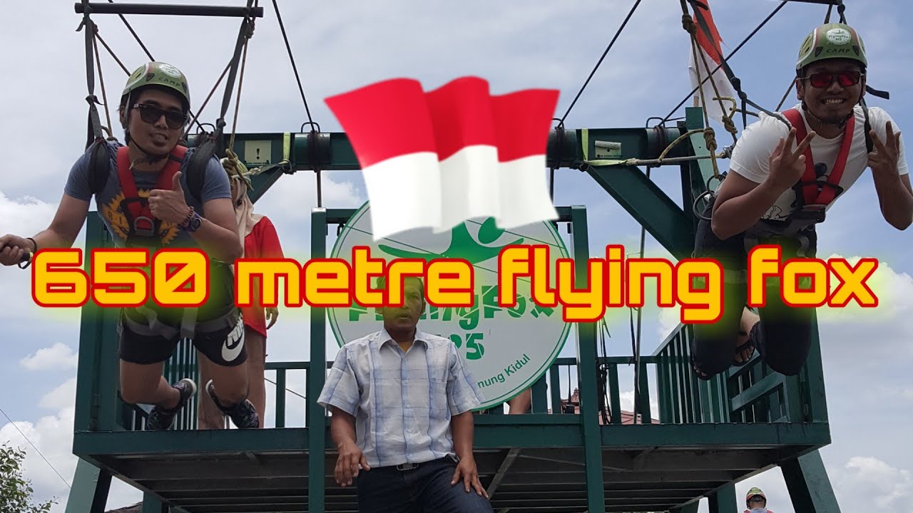 LONGEST FLYING FOX IN SOUTHEAST ASIA - YOGYAKARTA(JOGJA) - YouTube