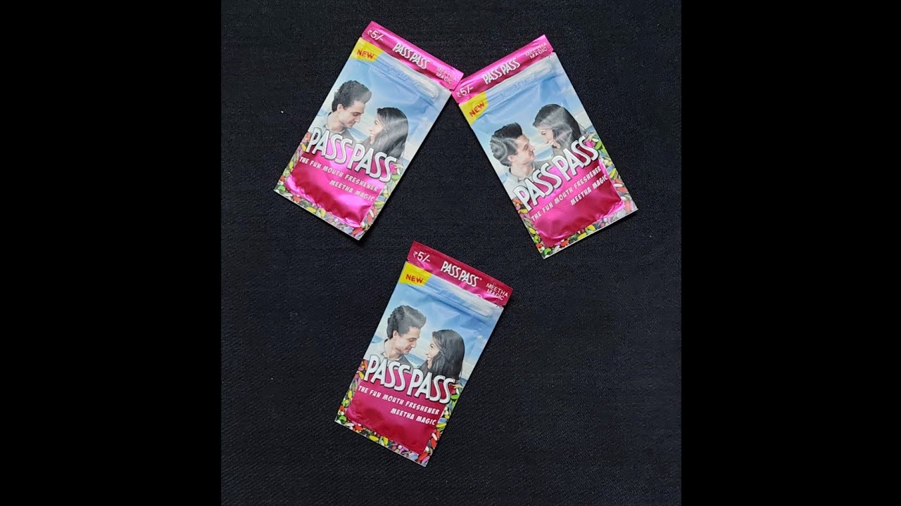 PASS PASS 5 rupees packet - YouTube