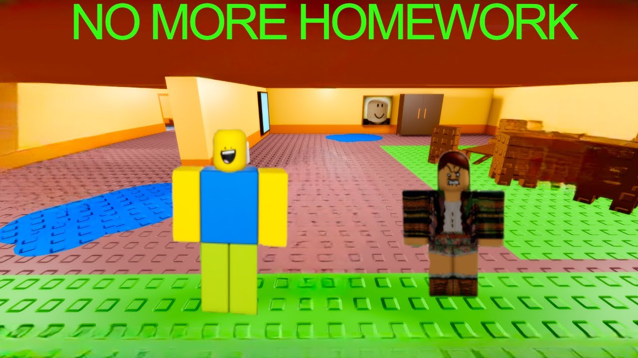 I DO NOT Want To Do Homework!!!|Roblox No More Homework - YouTube