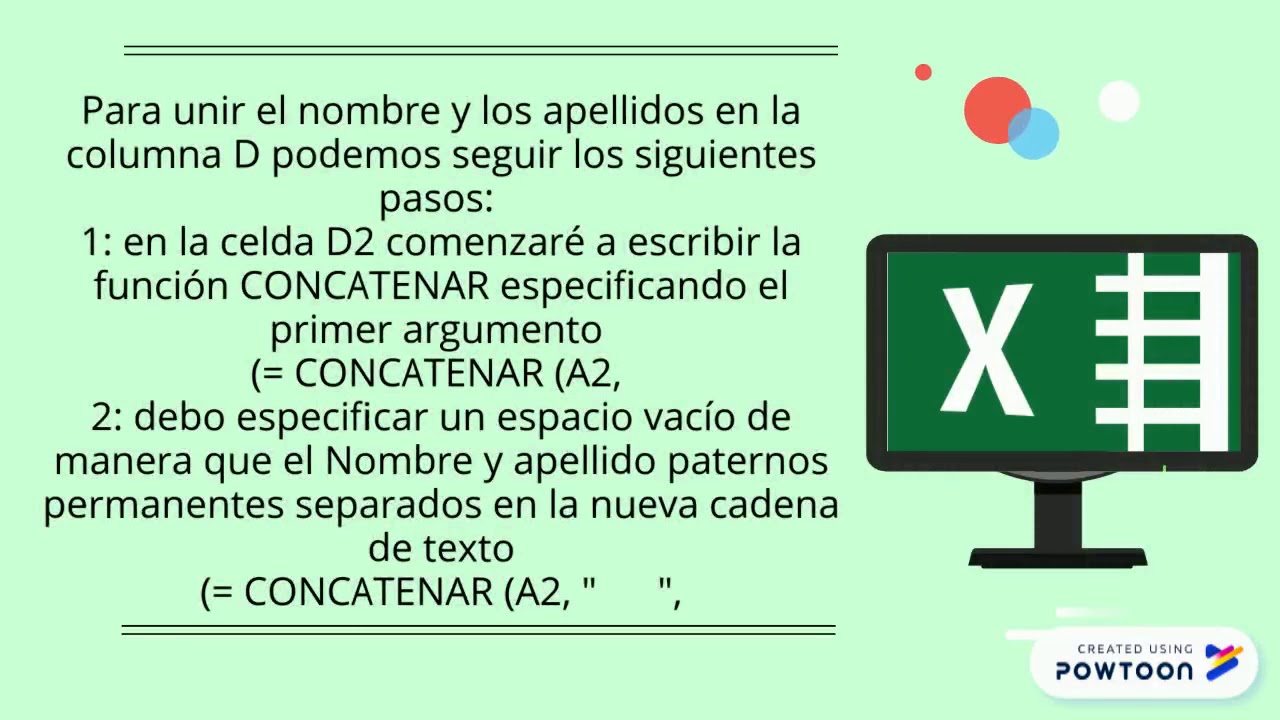 Función Concatenar Youtube 7018
