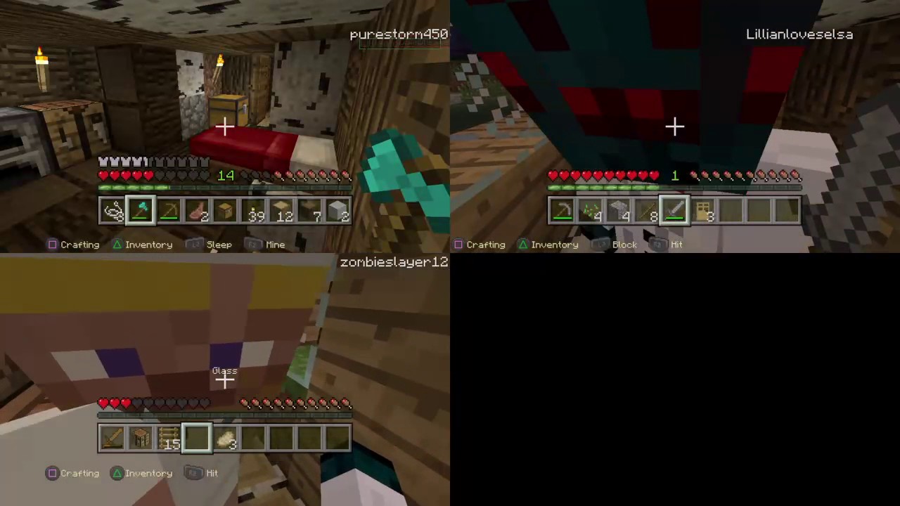 Yess more minecraft|Minecraft PS4 Edition #3 splitscreen - YouTube